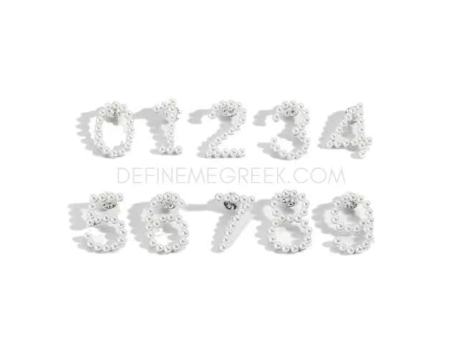 Pearl Number Lapel Pin – Define Me Greek