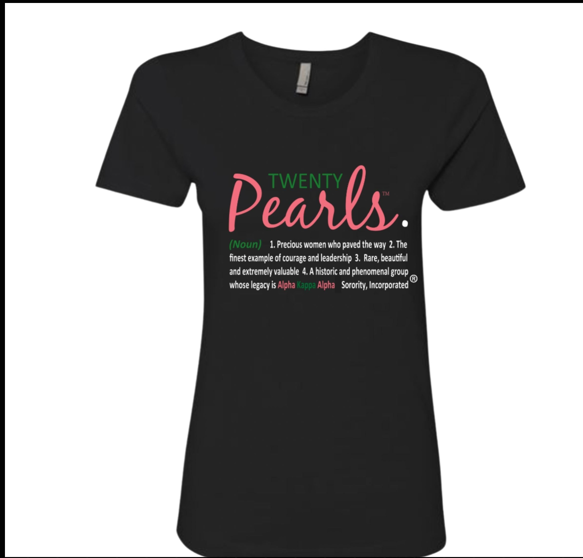 Twenty Pearls Definition Tee – Define Me Greek