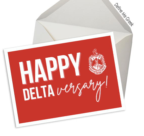 Happy DELTAversary Notecards – Define Me Greek
