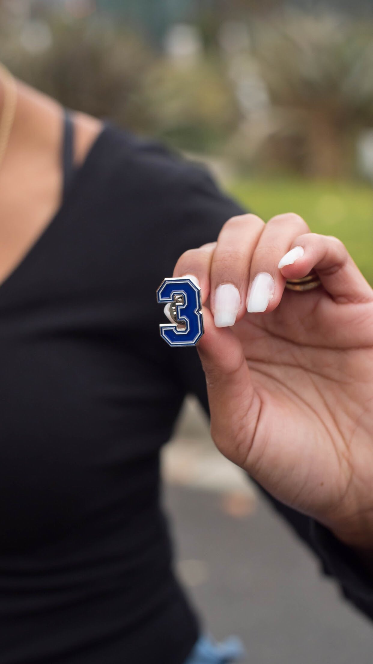 Number Lapel Pins - blue – Define Me Greek